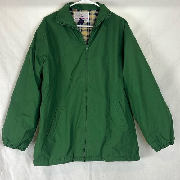 Real Work Wear | Jackets & Coats | Vintage Green Real Work Wear Fleece ...